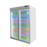 China Advanced Multi Glass Doors Display Freezer With 6 Layers Adjustable Shelf for sale