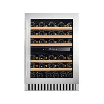 China ETL Certificate LD-60D R600a 150L Double Zone Wine Display Fridge For Wine Storage for sale