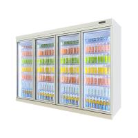 China 2694L Upright Commercial Display Freezer Beverage Showcase Cooler for sale