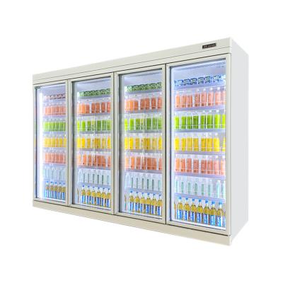 China 2694L Upright Commercial Display Freezer Beverage Showcase Cooler for sale