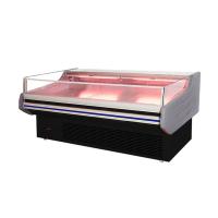 China LED Light Meat Display Freezer Stainless Steel Interior Automatic Defrost -2~8 C for sale