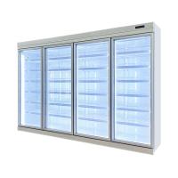 China Commercial Frost Free Upright Freezer With 2/3/4/5 Doors Wheels Included for sale