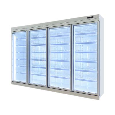 China Commercial Frost Free Upright Freezer With 2/3/4/5 Doors Wheels Included for sale