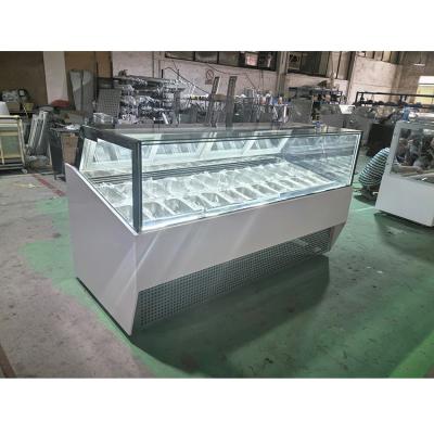 China Frost Free Ice Cream Display Showcase With Digital Controller For Catering Businesses for sale