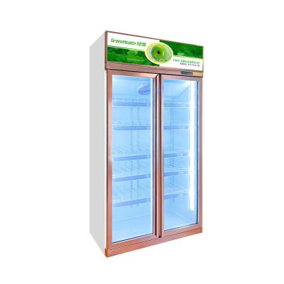 China Commercial Upright Beverage Drink Beer Chiller With Fan Cooling Technology for sale