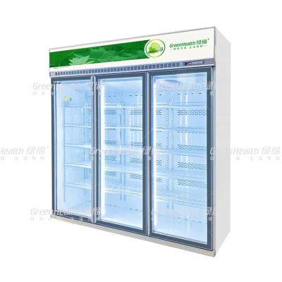 China Commercial Beverage Refrigerator Glass Door Cooler With Cubigel Inverter Compressor for sale