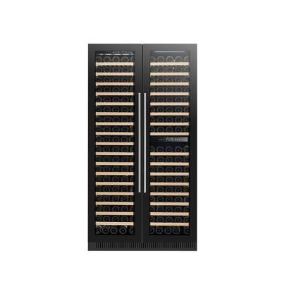 China ETL Certificate 185 Bottles Wine Display Cooler Dual Zone Electric Glass Door Model LD-185D for sale