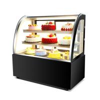 China Marble Base 2 Layers Decks Cake Display Freezer for snake sushi pastry Display for sale