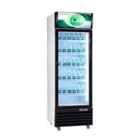 China Single Door Supermarket Glass Beverage Chiller Cooler With Air Direct Cooling for sale