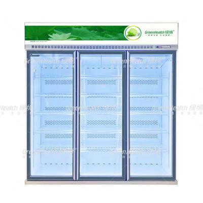 China Auto Evaporated Defrosting Water Commercial Beverage Cooler For Cold Drink for sale