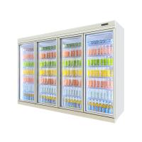 China High Effiency Supermarket Projects Providing Drinks Display Glass Door Chiller Freezer for sale