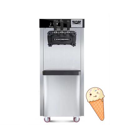 China Stainless Steel Ice Cream Making Machines With 3 Flavors And Automatic Function for sale