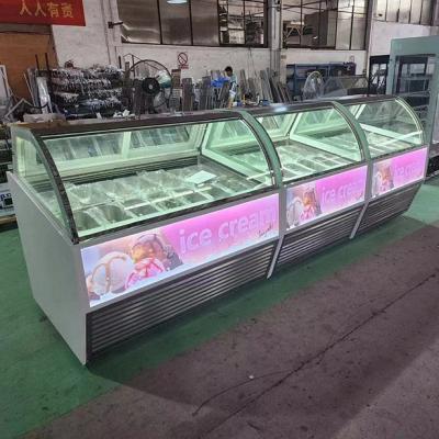 China -22 Degree Ultra Low Temperature Ice Cream Equipment Ice Cream Freezer Showcase for sale