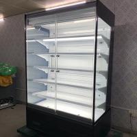 China Multideck Double Sliding Glass Door Open Chiller For Business Cooling Needs for sale