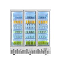 China Customized Commercial Beverage Cooler For Supermarket 5 Layer Adjustable Shelves for sale