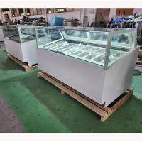 China Frost Free Ice Cream Showcase With Anti Fog Glass And Digital Controller -18~22.C for sale
