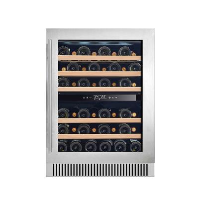 China ETL Certificate Dual-Zone Electric 60 Bottles Wine Cooler For Wine Storage And Preservation for sale