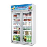 China Upright Slide Glass Door Freezer Showcase For Commercial Automatic Defrost Type for sale