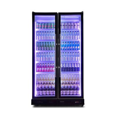 China Swing Door Liqour Drinks Display Freezer With R290 Refrigerant And Low E Glass for sale