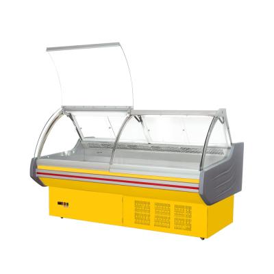 China Commercial Glass Cover Deli Display Refrigerator For Catering / Butchery Shop for sale