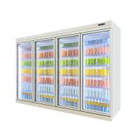 China Commercial Beverage Cooler With Fan Cooling For Supermarket Display for sale