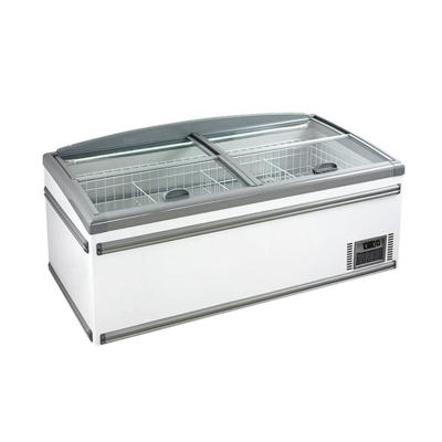 China Open Top Plug In Compressor Danfoss Supermarket Island Freezer Commercial Refrigerator for sale