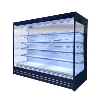 China Larg Right Angle R22a Deep Display Freezer Multideck Open Chiller for sale