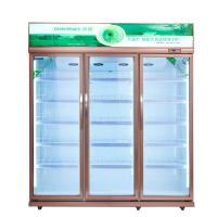 China Commercial Vertical Display Freezer With Low Temperature For Meat Seafood for sale