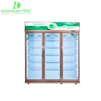 China -18℃ Upright Pepsi Commercial Beverage Display Freezer With Glass Door for sale