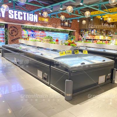 China Temperature -18--22°C Commercial Display Freezer With Automatic Defrost System for sale