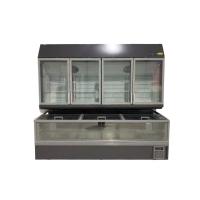 China Frozen/Beverage Storage Commercial Dual Temperature Refrigerator Island Cabinet for sale