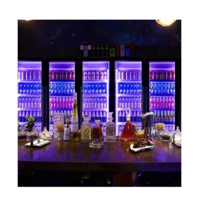 China 2/3 Doors Multiple Variable Color Beverages Alcoholic Beverages Refrigerated Display Cabinets for sale
