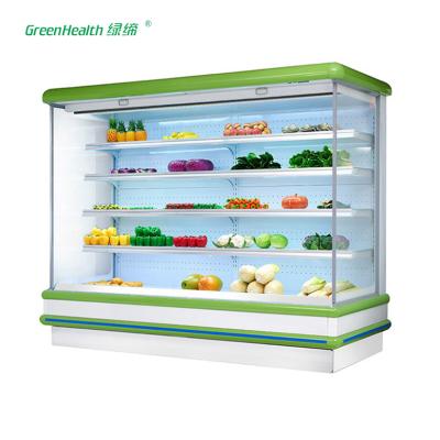 China Drinks / Vegetable Multideck Open Chiller With 4 Layers Shelf European Design for sale