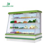 China Fruit Store No Frost Open Style Multideck Display Cooler With 4 Layers for sale