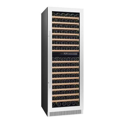 China ETL Certificate 326 Units Equipped With Two Glass Doors Three Independent Temperature Wine Coolers for sale
