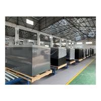 China Factory Direct Sales Semi Open Sliding Door Glass Stainless Steel Frozen Goods Storage Island Cabinet Freezer for sale