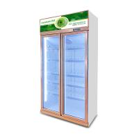 China Commercial Beverage Cooler 3 Glass Door Commercial Display Fridge With LED Lighting for sale