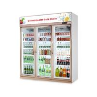 China Reach-In Refrigerator With Swing Glass Door Merchandiser Beverage Display Fridge For Convenience Grocery Store for sale