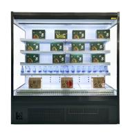 China Plug-in Type Vegetable Display Fridge Multideck Display Chiller Commercial Open Case Chiller for sale