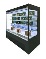 China Commercial Open Chiller Showcase Plug-In Type Multideck Display Chiller For Vegetable And Drinks for sale