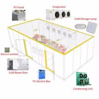 China Small Size Cold Storage Room Refrigeration Unit Price Refrigerated Cold Room For Meat And Seafood for sale