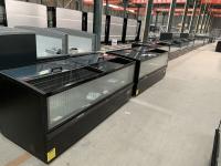 China -22 Degree Frozen Fish Meat Display Merchandiser Plug-In Island Freezer For Supermarket for sale