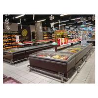 China Horizontal Large Commercial Supermarket/Store Refrigerated Display Island Cabinet Freezer for sale
