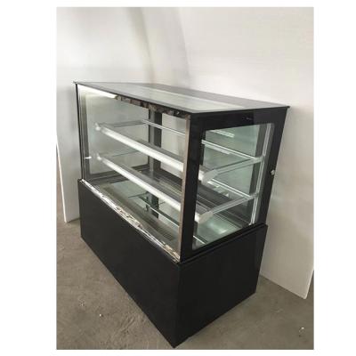 China Supermarket/Store Commercial Right Angle Stainless Steel Cake Refrigerated Storage Display Freezer for sale