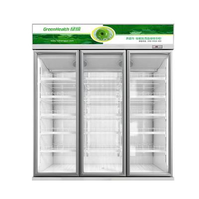 China Commercial Silver Overhead Unit Beverage/Liquor Refrigerated Storage Display Freezer for sale