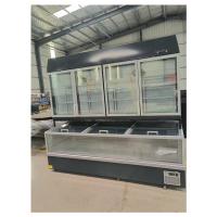 China Island Display Cabinet For Supermarkets With Refrigeration On The Top And Freezing At The Bottom for sale