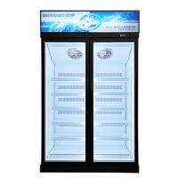 China Supermarket/Store Commercial Two Glass Door Storage Freezer Display Fridge for sale