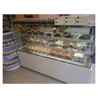 China Three Tiered Stainless Steel Right Angle Cake Refrigerated Storage Display Freezer Fridge for sale