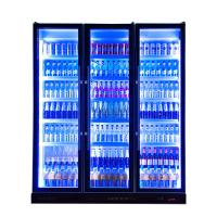 China Three Defogging Glass Doors Multiple LED Lights Bar Storage Wine Freezer for sale