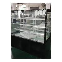 China Multiple Shelves Glass Stainless Steel Structure Cake Refrigerated Storage Display Freezer for sale